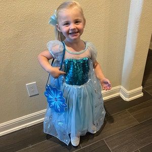 Ice Queen Princess Dress up Costume Set for Girls Inspired by Frozen's ...