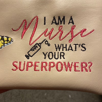 Nurse Superpower Machine Embroidery Design, Nurse Embroidery - Etsy