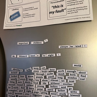 Word Magnets: Starter Pack of 350 Pieces - Etsy