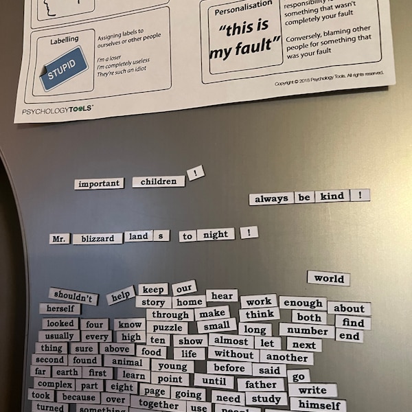 Word Magnets: Starter Pack of 350 Pieces - Etsy