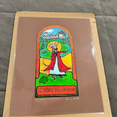 Saint Muirgen of Lough Neagh, Art Print, Dancing Monk Series - Etsy