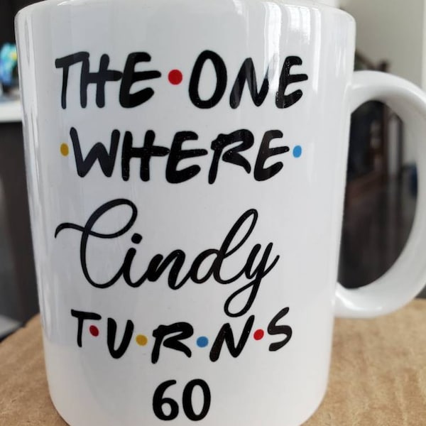 Personalized 60th Birthday Mug, Happy 60th Birthday Party, 60th ...