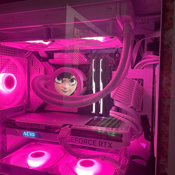 Gaming PC sakura by Optimist Streaming Ready Pink Floral PC - Etsy