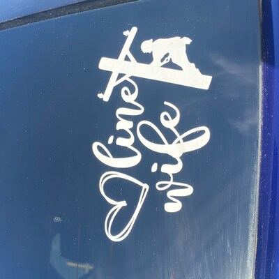 Linelady, Lineman's Girlfriend, Line Life, Life on the Line, Car Decal ...