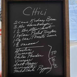 Your handwritten Recipe/Letter transferred to wood Sign | Etsy