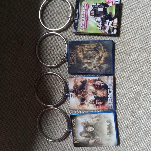Miniature VHS Movie Keyring | ANY Movie You Like | Novelty 80s Film ...