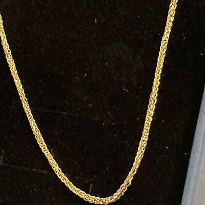 Square Wheat Chain Men Women Diamond Cut Necklace 1.75-4.5mm 1624 10K ...