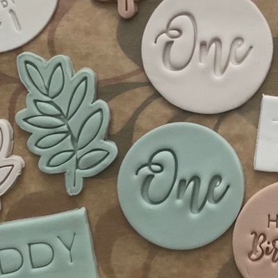 Number One Fondant Embosser or Cookie Stamp With Handle - Etsy