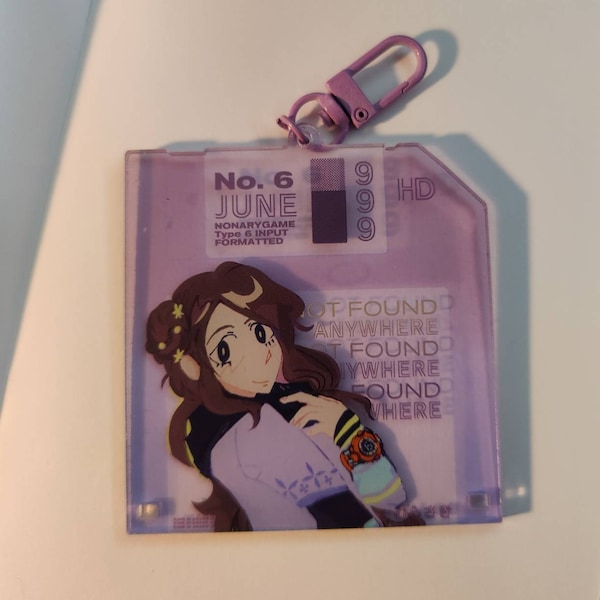 999 Charms // Zero Escape Floppy Disk Keychains - Etsy