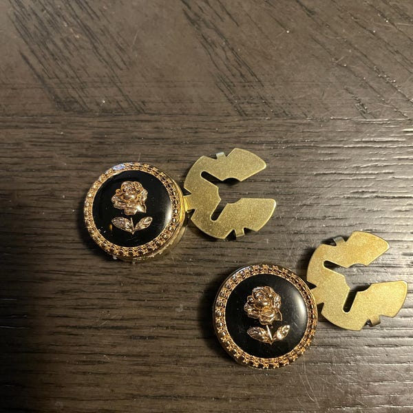 18mm Brass Button Cover Findings (12 Pieces) - Etsy