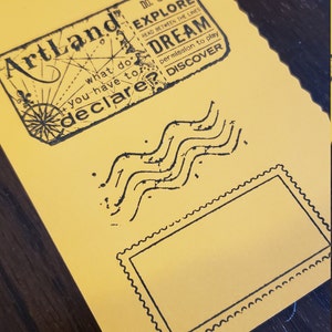 Grungy Letters Reverse Alphabet Unmounted Stamp / Invoke Arts | Etsy