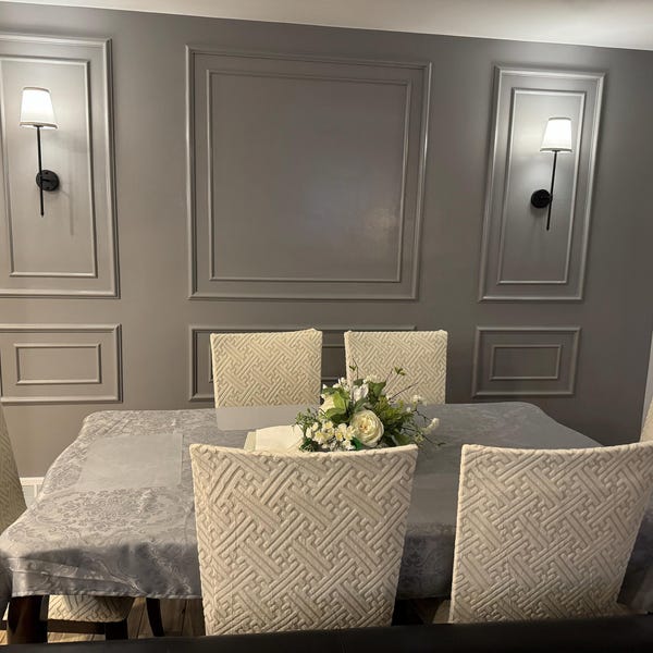 Wall Molding Package Ready to Assemble Wall Paneling Kit Pre-cut ...
