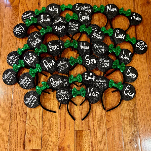 Disney Cheer Summit 2024 Mickey & Minnie Personalized Disney Ears - Etsy