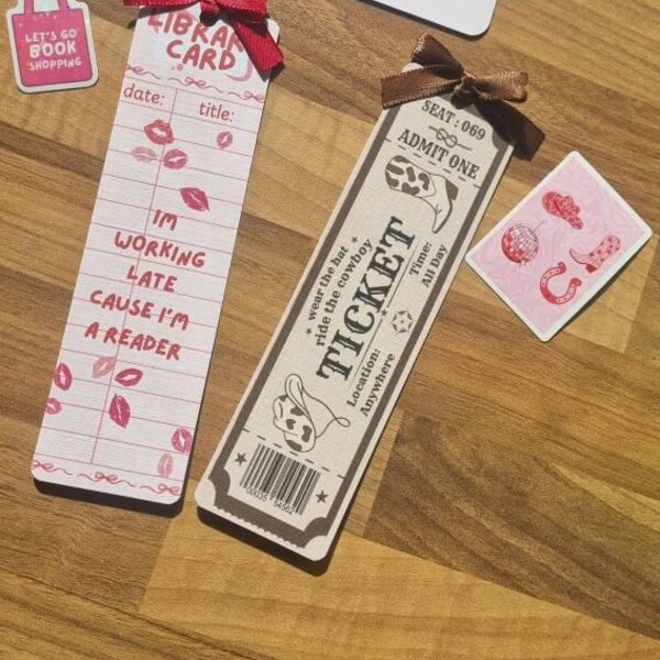 Cowboy Romance Bookmark | Bookmarks | Cowboy Era | Book Lovers | Ticket ...