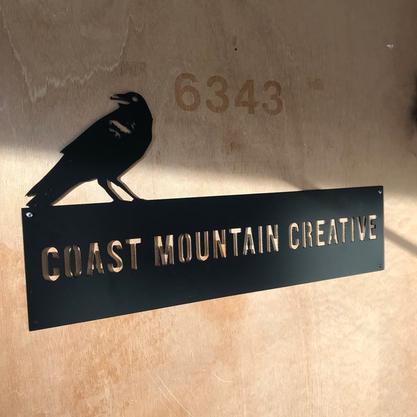 Custom Metal Sign - Your Design or Logo - for Your Business or Home ...