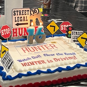 Driver License Birthday Cake Topper,cake Topper,new Driver Birthday ...