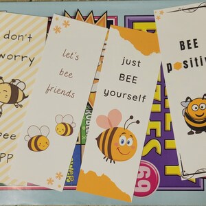 NEW Printable Bee Quote Bookmarks Cute Fun Kids Nature - Etsy
