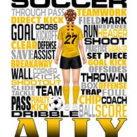 Personalized Soccer Goalkeeper Poster, Soccer Goalie Typography, Gift ...