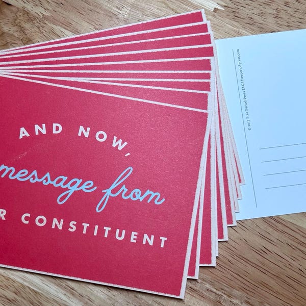Political Action Postcards: Write Congress, Activism Set - Made in Ohio ...