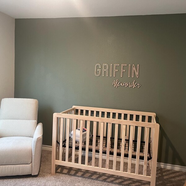 Stacked Names for Nursery, Wooden Letters, Name Sign, Nursery Letters ...