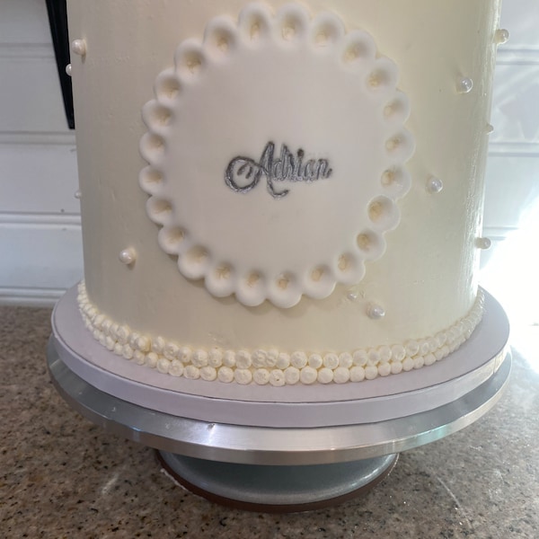 Custom Name Fondant Embosser or Cookie Stamp With Handle Icing Frosting ...