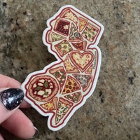 New Jersey State Sticker Jersey Shore NJ Gift Vinyl Decal Water Bottle ...