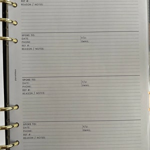 022 Vehicle Information Overview Printable Planner Insert PERSONAL Plan ...