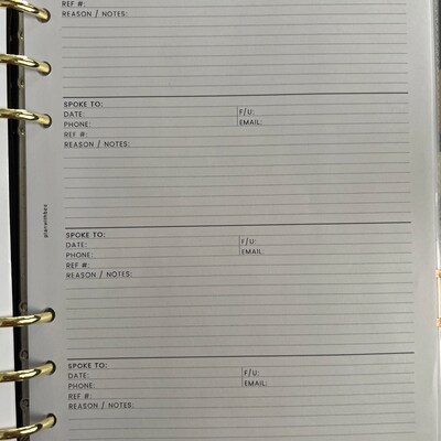 024 Medical Information Overview Printable Planner Insert POCKET Plan ...