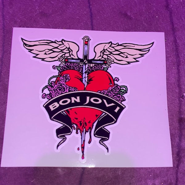BON JOVI Rock Music Sticker Decal *SIZES* Vinyl Bumper Window Wall - Etsy