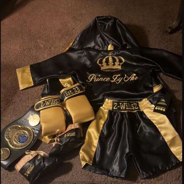 Newborn Boxing Set: Personalized Shorts and Mini Gloves - Etsy