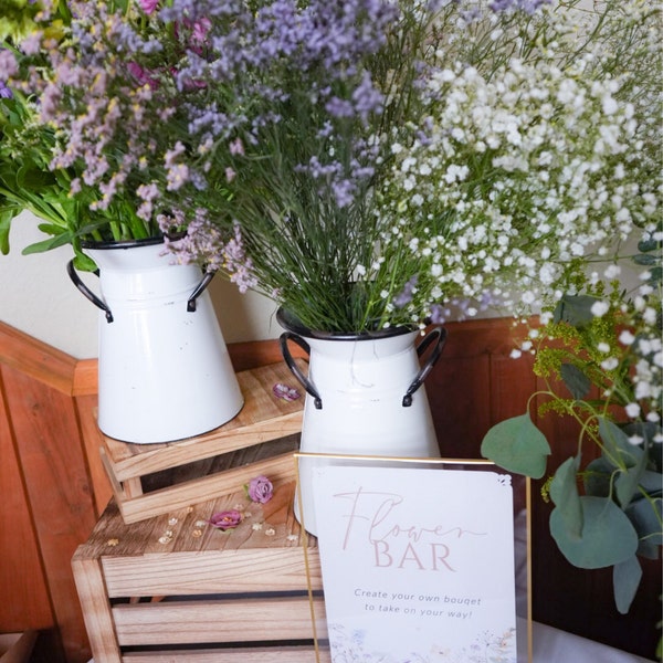 Wildflower Flower Bar Sign, Bouquet Bar Sign, Make a Bouquet Sign ...