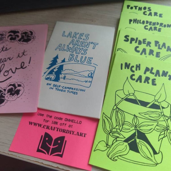 Choose 4 Zines! | Illustrated Mini Zine Bundle - Etsy