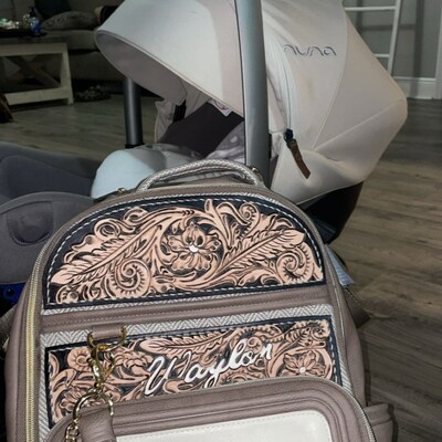 Custom Tooled Leather Rope Can - Etsy