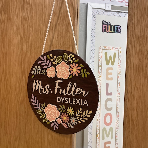 Teacher Door Sign, Teacher 3D Door Hanger, Teacher Appreciation Gifts ...