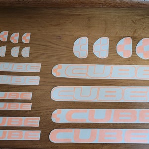 CUBE Old Aufkleber Sticker Fahrrad Bike Mtb Bmx Road 22 Stücke Pieces ...
