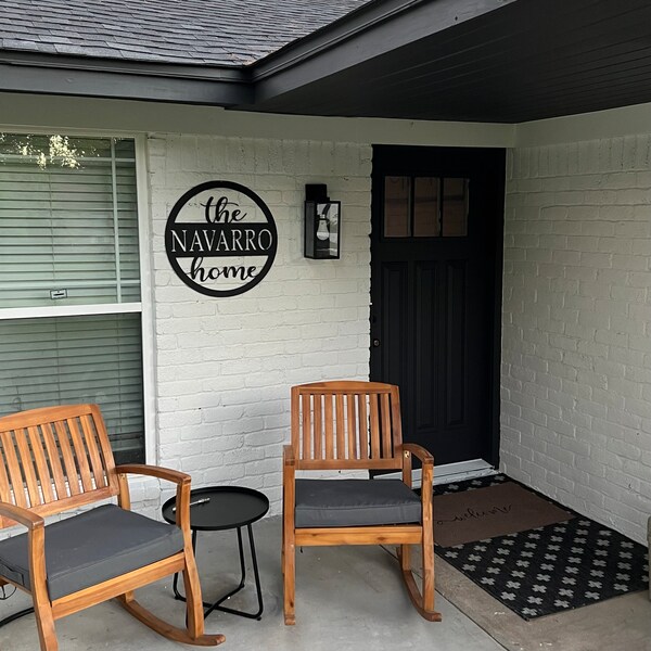 Custom Family Welcome Home Sign | Outdoor Family Name Sign for Front ...