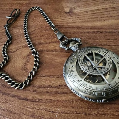 Time Lord Mechanical Pocket Watch Pocket Chain or Necklace - Etsy