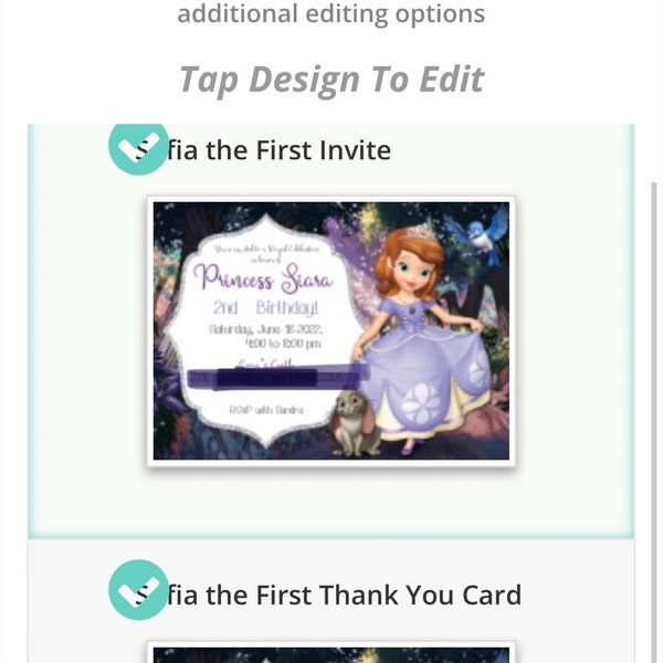 Sofia the First Invite, Princess Sofia Invite, Sofia Invitation, Sofia ...