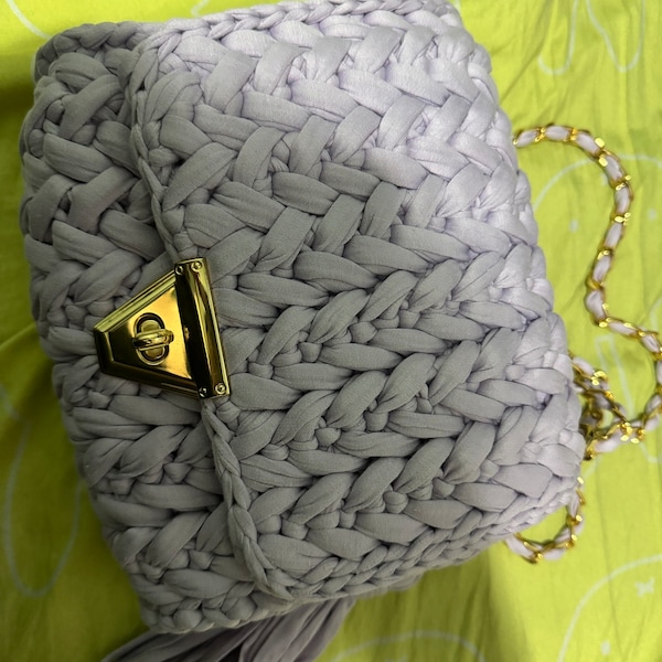 Crochet Raffia Oyster Shell Bag | Pearly Mussel Crossbody Bag | Knitted ...