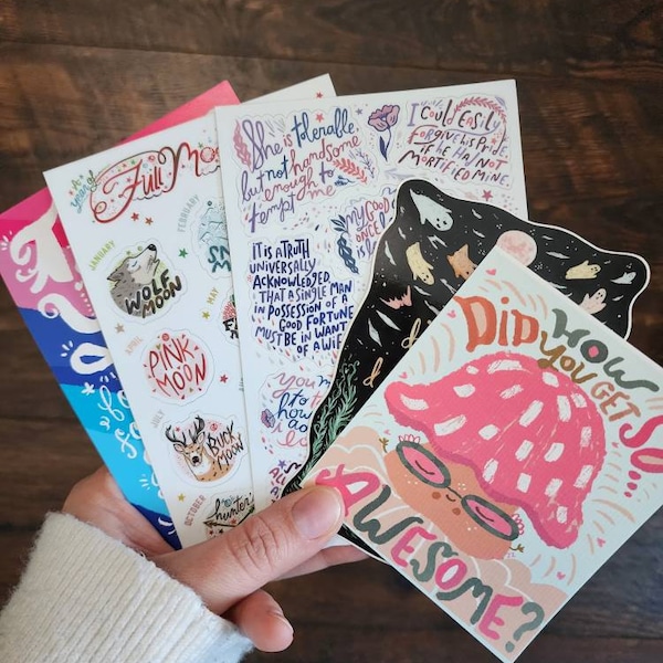 Full Moon Planner Stickers - Moon Phase Stickers - Moon Phase Planner ...