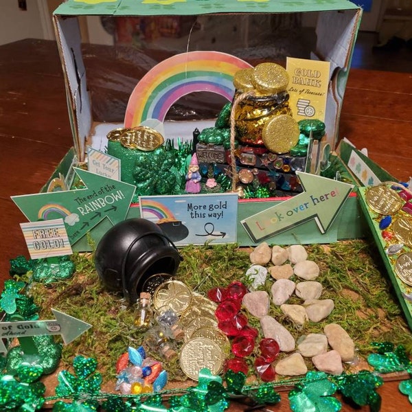 Leprechaun Trap Printable Elements for St Patricks Day, DIY Leprechaun ...