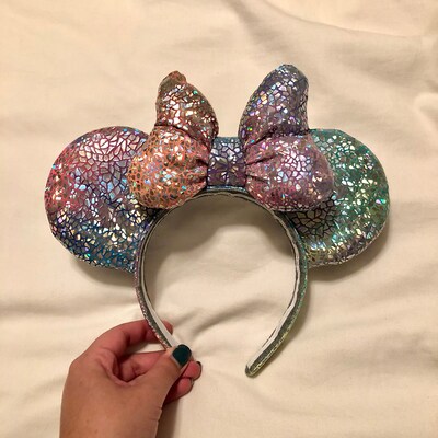 Rainbow Reptilian Dinosaur Dinoland Dino-rama Mouse Ears - Etsy