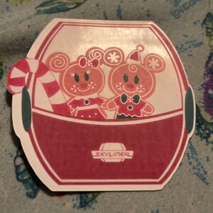 Disney Skyliner Christmas Sticker Disney Stickers Laptop | Etsy