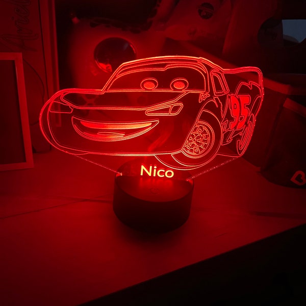 Custom Car Acrylic LED Lamp, Custom Car Lamp Gift, Car Lovers Lamp Gift ...