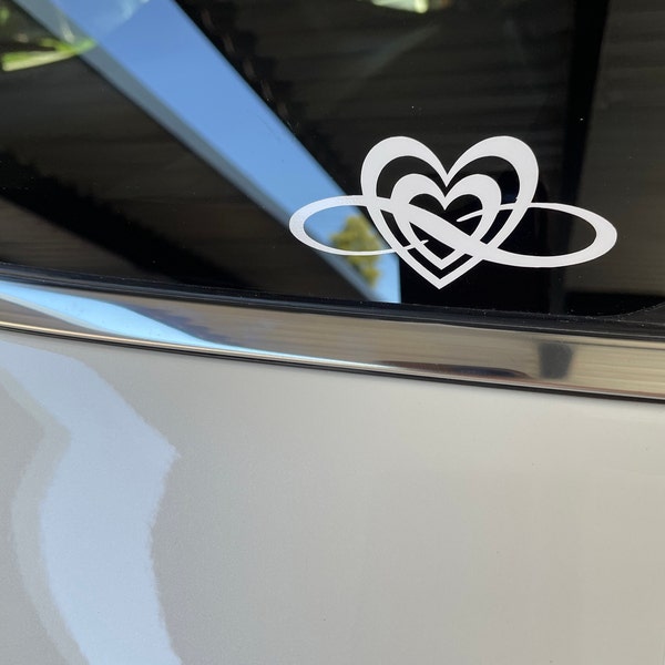 Heart With Infinity Decal - Heart - Infinity - Glitter Decal - Laptop ...