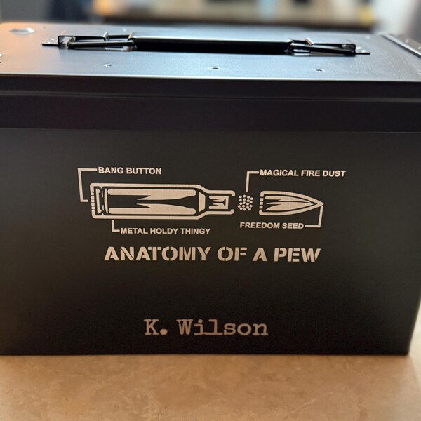 Personalized Ammo Box Custom Ammo Can Engraved Ammo Box Mens ...