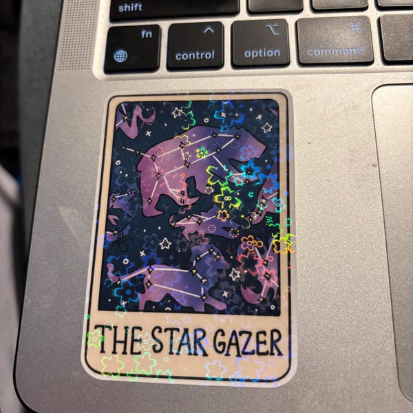 The Lovers Tarot Card Glossy Vinyl Water Resistant Sticker | High ...