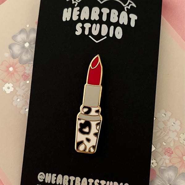 Bat Enamel Pin- Pink Heart Pin, Lapel Pin, Heart Patch, Bat Pin ...