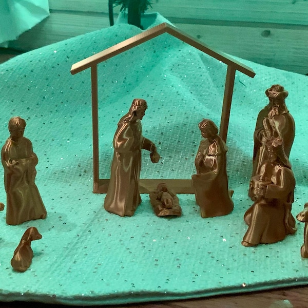 Downloadable 3D Model - 11- Piece Christmas Nativity Set - 3D Printable ...
