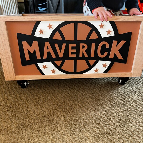 Blooming Cacti Toy Chest With Name - Toy Storage - Nursery Decor - 1st ...